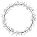Rustic Christmas Wreath Wreath SVG Festive Svg Holiday Wreath Line Art ...
