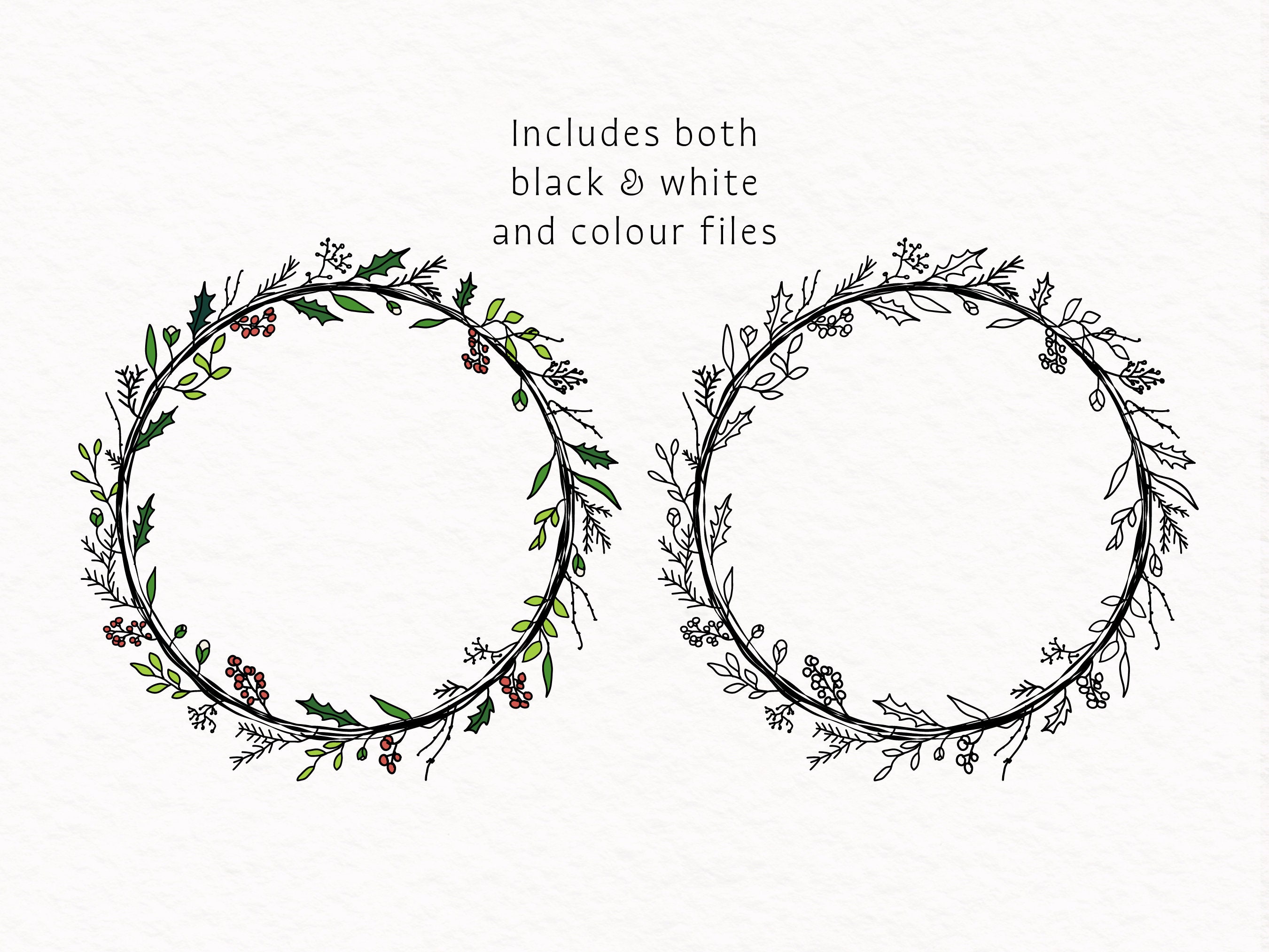 Rustic Christmas Wreath | Wreath SVG | Festive Svg | Holiday Wreath ...