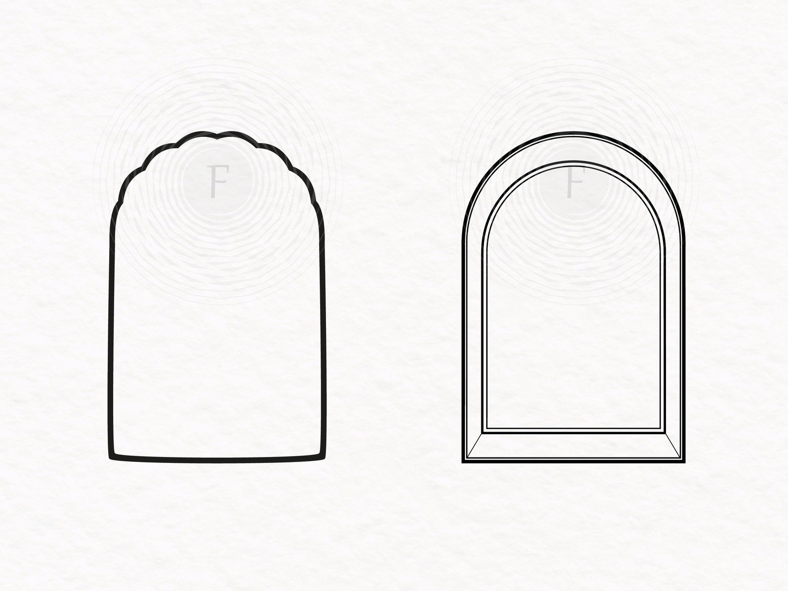 Arch SVG, Arch Svg Bundle, Arch Wedding Invitation Template, Arch Shape ...