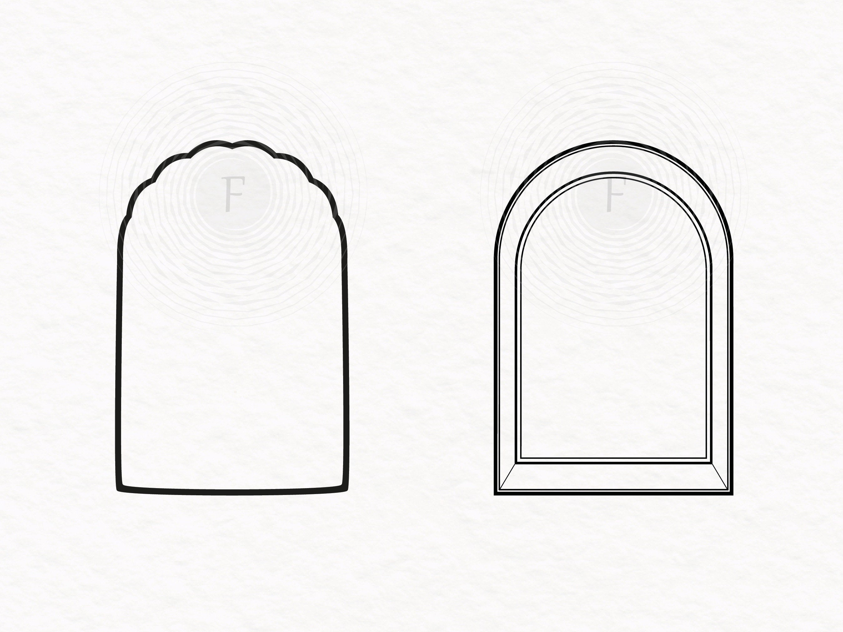 Arch SVG, Arch Svg Bundle, Arch Wedding Invitation Template, Arch Shape ...