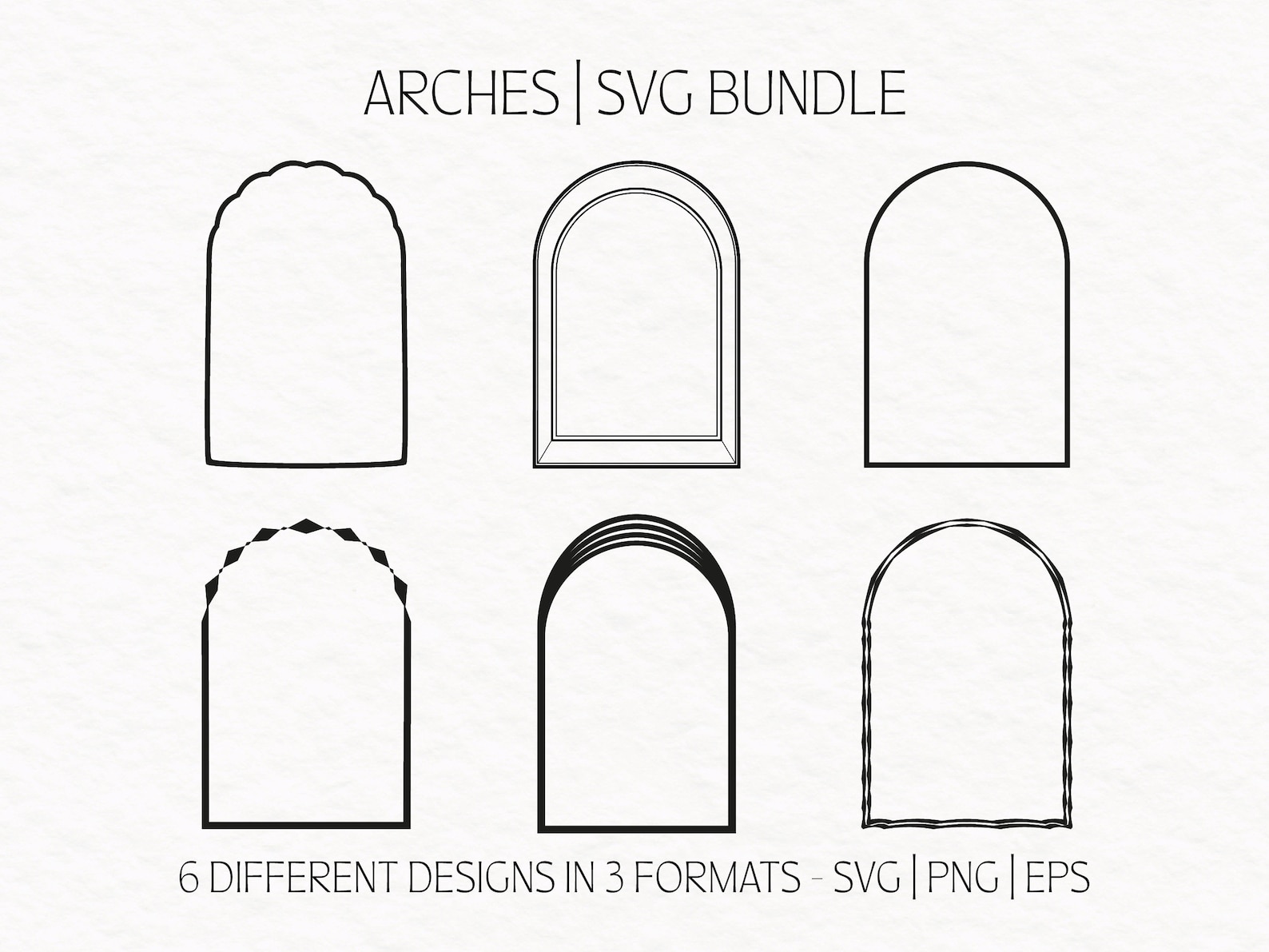 Arch SVG, Arch Svg Bundle, Arch Wedding Invitation Template, Arch Shape ...