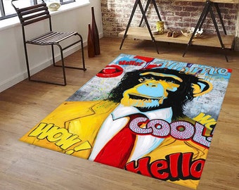 Pop Art Pattern Rug - Etsy