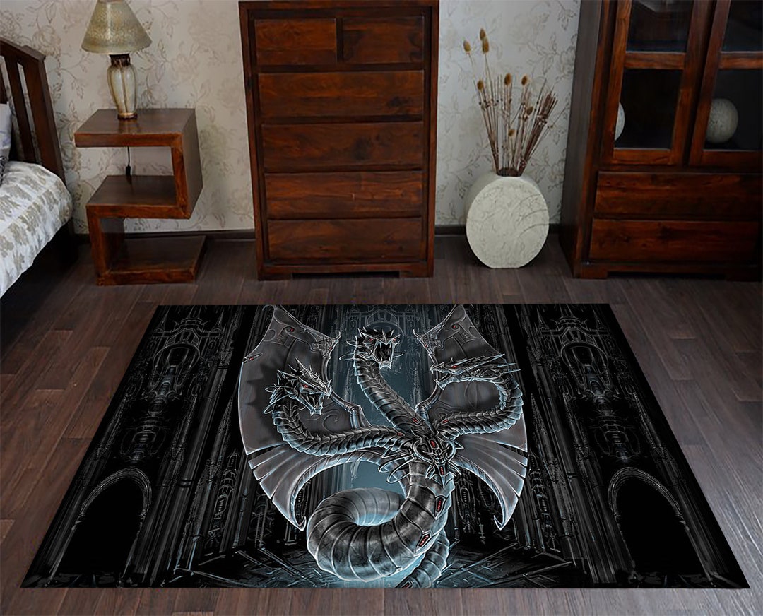 Dungeons Dragons Rug Dragons Pattern Rug Fantastic Rug - Etsy