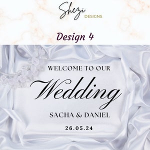 Custom Wedding Welcome Sign | Vinyl Decal Sticker | Welcome Sign ...