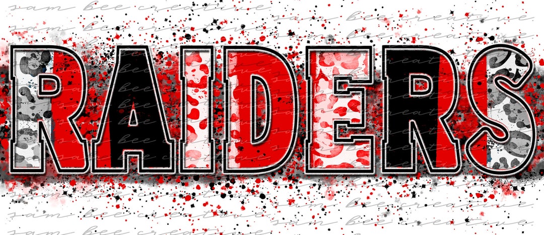 Raiders Leopard Brush Stroke Digital Design / Raiders Football Design ...