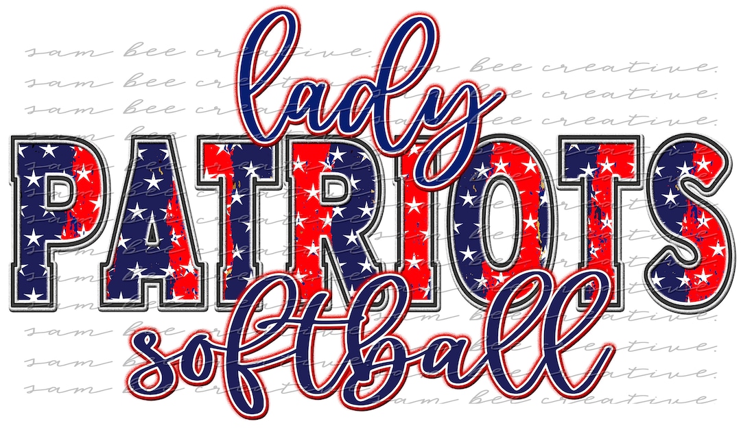 Lady Patriots Softball Patriotic Digital Design / Lady Pats Game Day ...