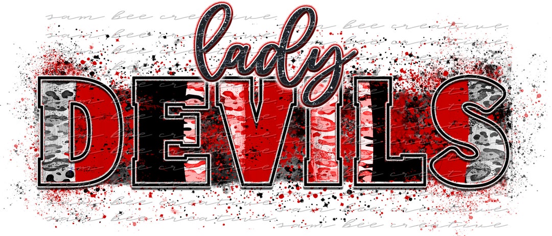 Lady Devils Leopard Brush Stroke Digital Design / Cheetah Paint ...