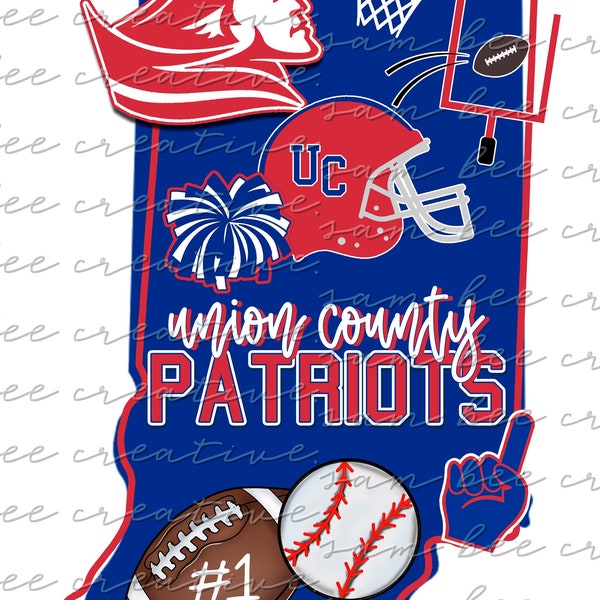 Union County Patriots Svg - Etsy