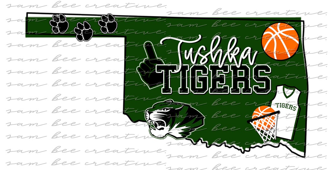 Tushka Tigers Oklahoma State Pride Digital Design / Sublimation Png ...