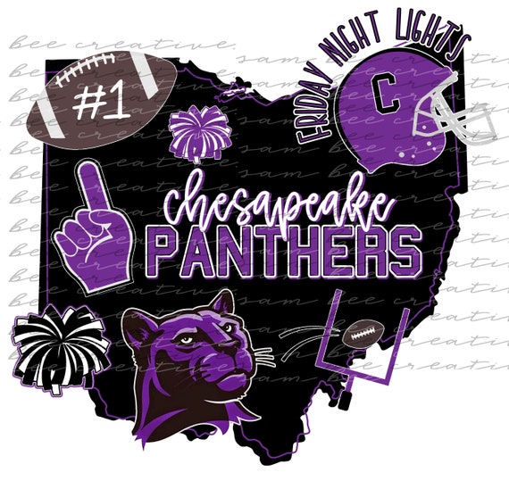 Purple Panther Football Logos