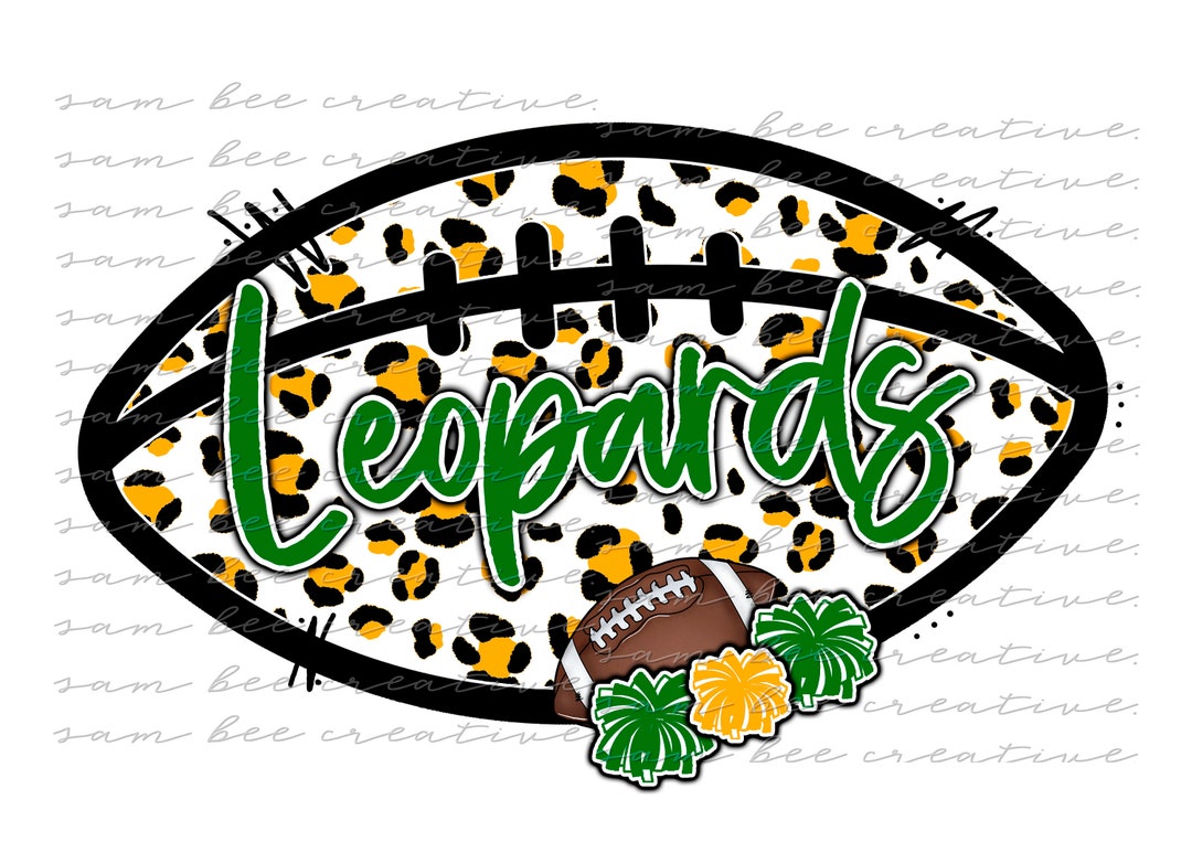 Leopards Football Digital Design / Sublimation PNG File Digital ...