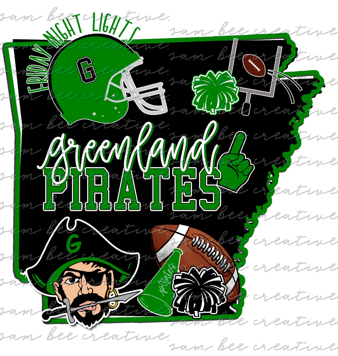 Greenland Pirates Arkansas AR Football Digital Design / School Spirit ... Greenland Pirates Arkansas AR Football Digital Design / School Spirit ...