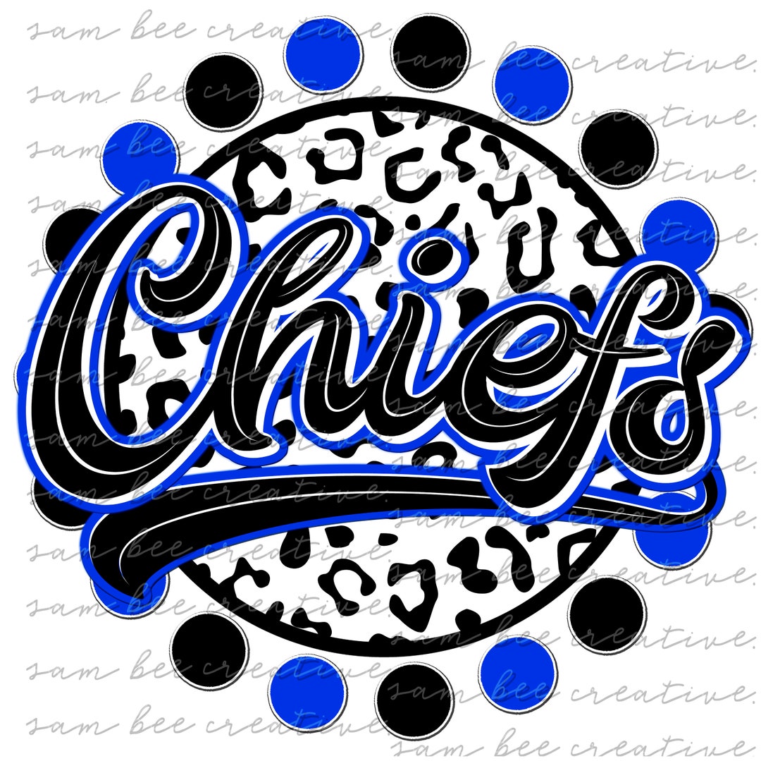 Chiefs Leopard Round Game Day Digital Design / Sublimation Png File ...