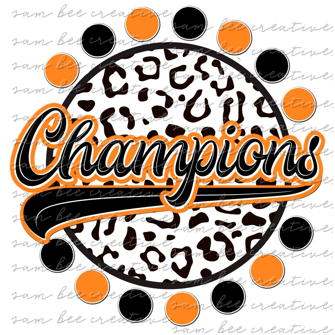 Champions Leopard Print Digital Design / Champs Cheetah Baseball ...