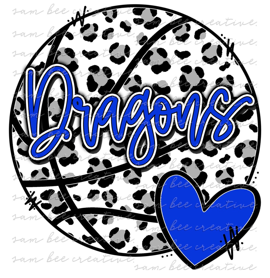 Dragons Leopard Basketball Digital Design / Cheetah Basketball Game Day ...