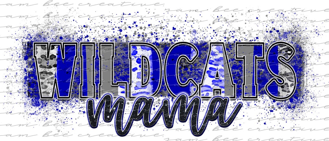 Wildcats Mama Leopard Brush Stroke Digital Design / Cheetah Paint ...