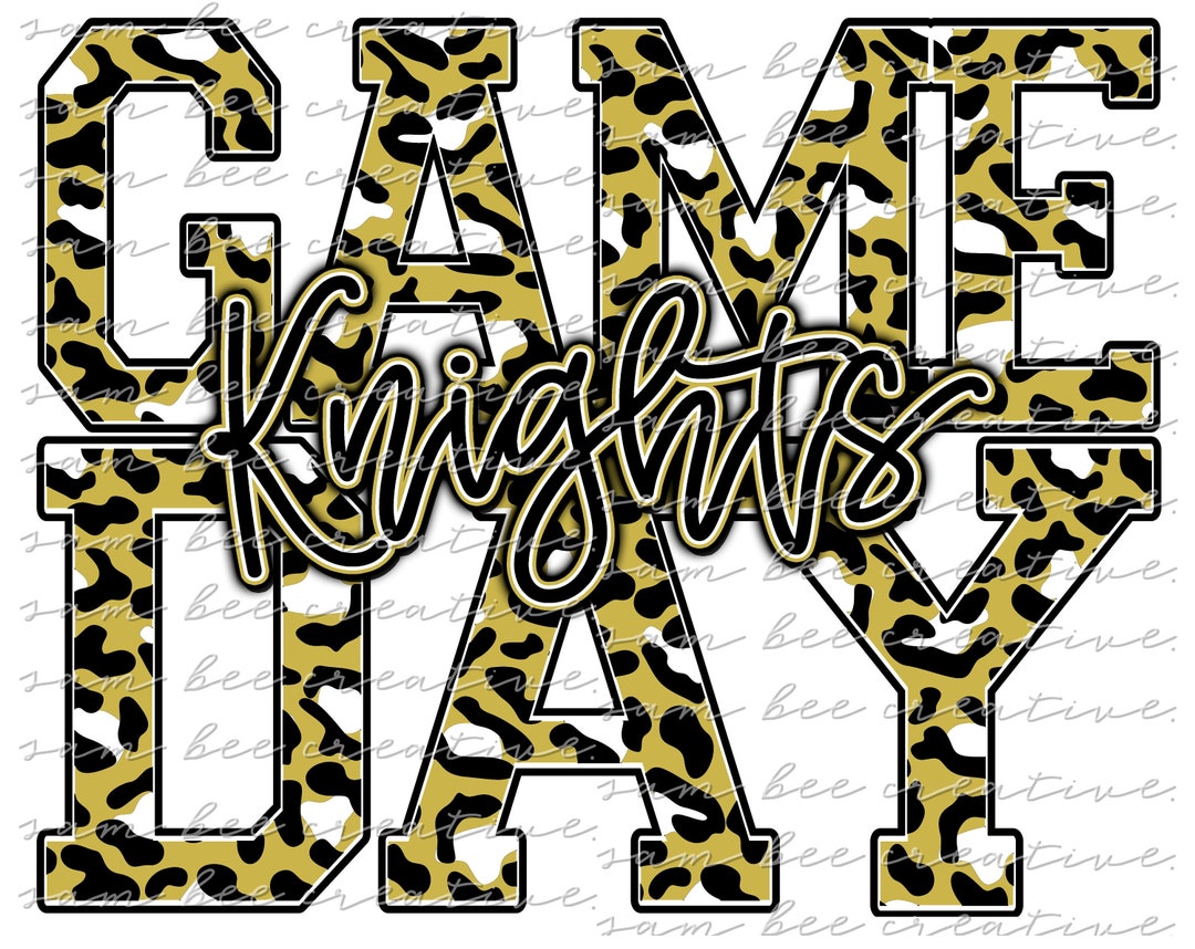 Knights Game Day Digital Design / Sublimation Png File / Instant ...