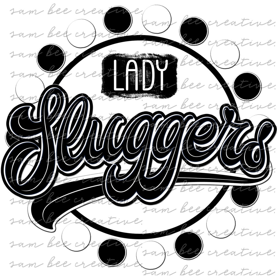 Lady Sluggers Leopard Round Game Day Digital Design / Sublimation Png ...