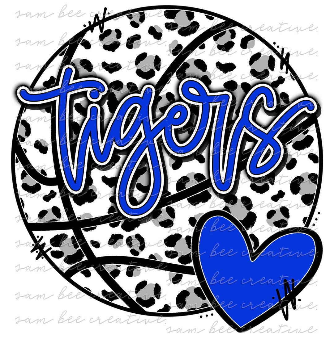 Tigers Leopard Basketball Digital Design / Cheetah Basketball Game Day ...