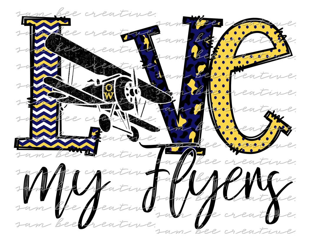 Love My Flyers Digital Design / Ow Flyers / Sublimation Png Download ...