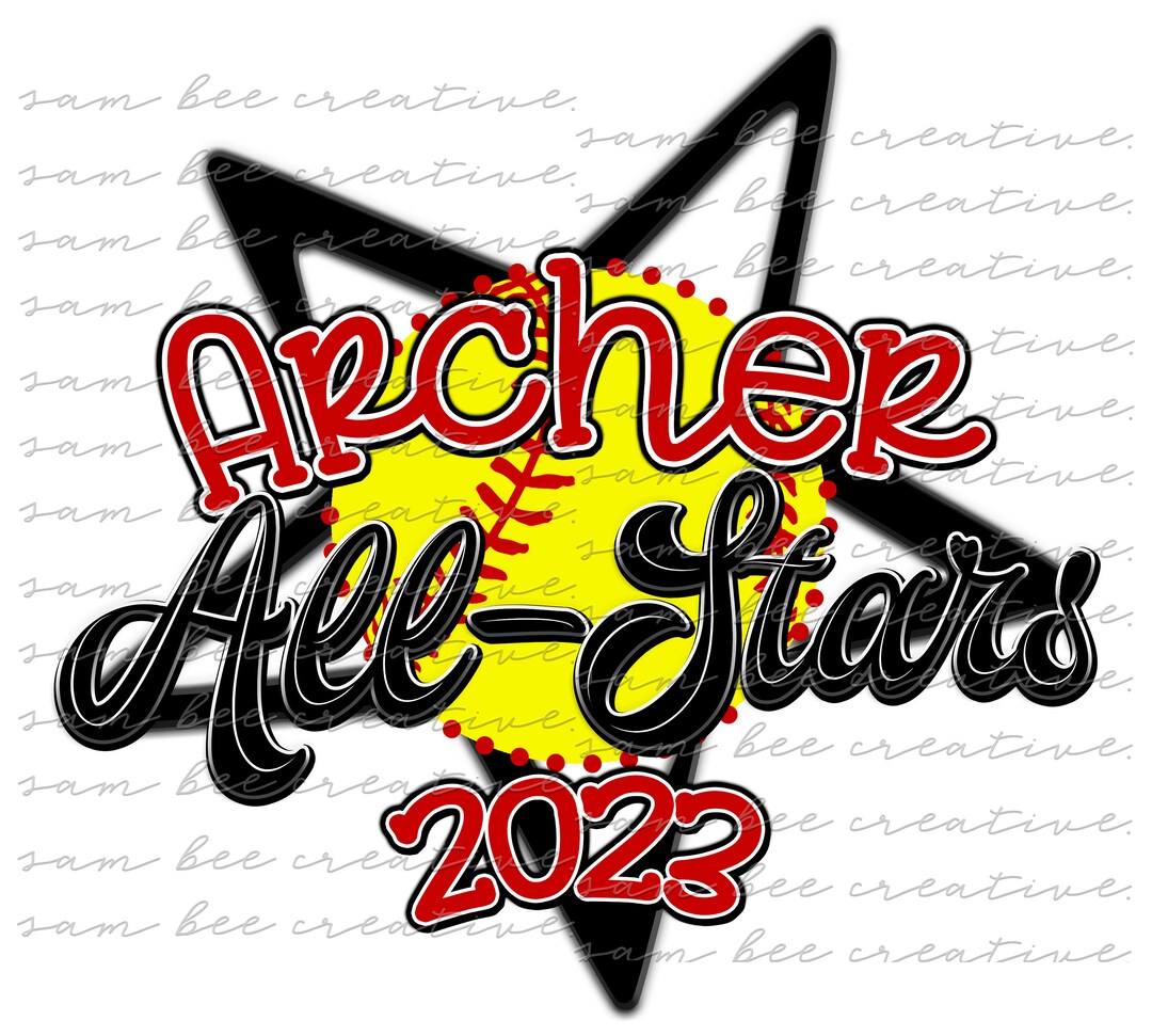 Archer All-stars Baseball Digital Design / Team Spirit Game Day ...