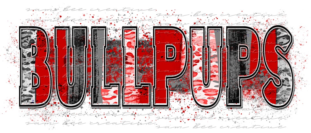 Bullpups Leopard Brush Stroke Digital Design / Cheetah Paint Splatter ...