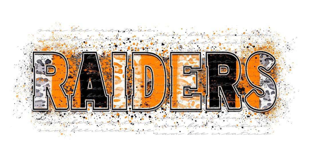 Raiders Leopard Brush Stroke Digital Design / Raiders Football Design ...
