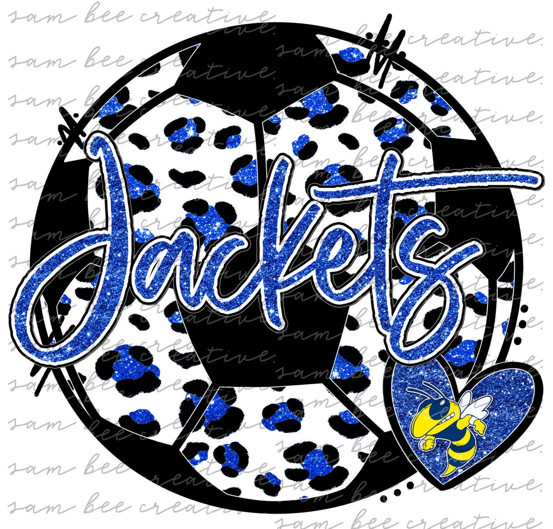Jackets Glitter Leopard Soccer Digital Design / Team Love Heart Game ...