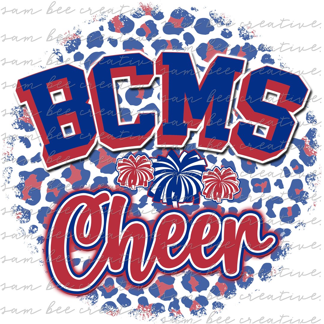 Bcms Cheer Digital Design / Sublimation Png File / Instant Digital ...