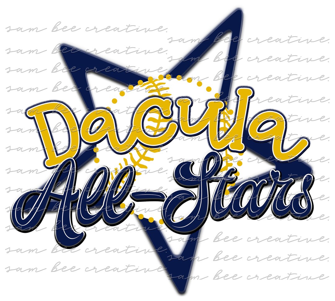 All Stars Baseball Digital Design / Sublimation Png File / Instant ...