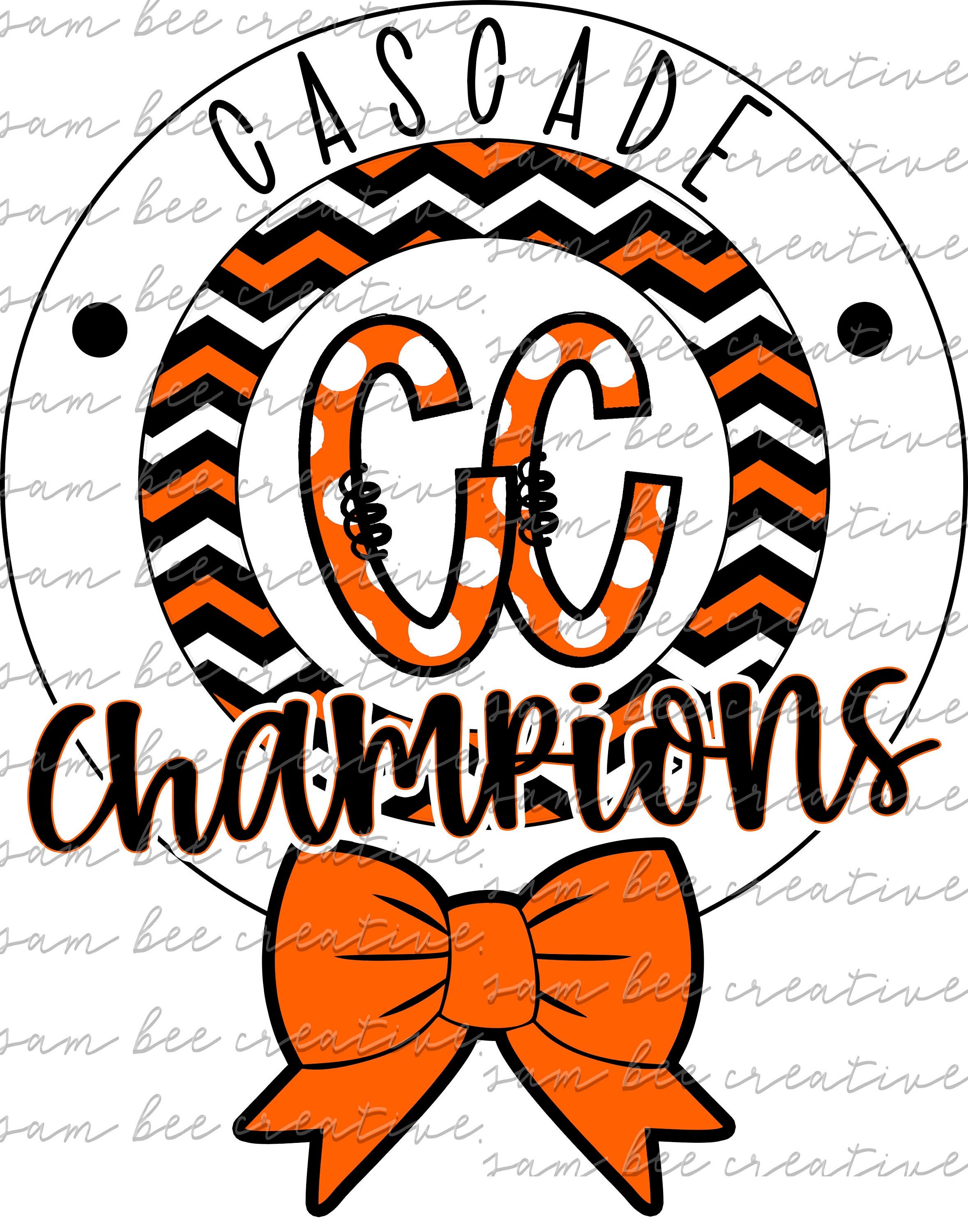 Cascade Champions Digital Design / Sublimation Png File / Instant ...