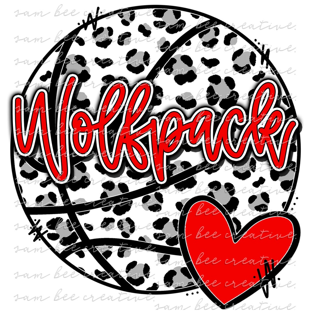Wolfpack Leopard Basketball Game Day Digital Design / Cheetah ...