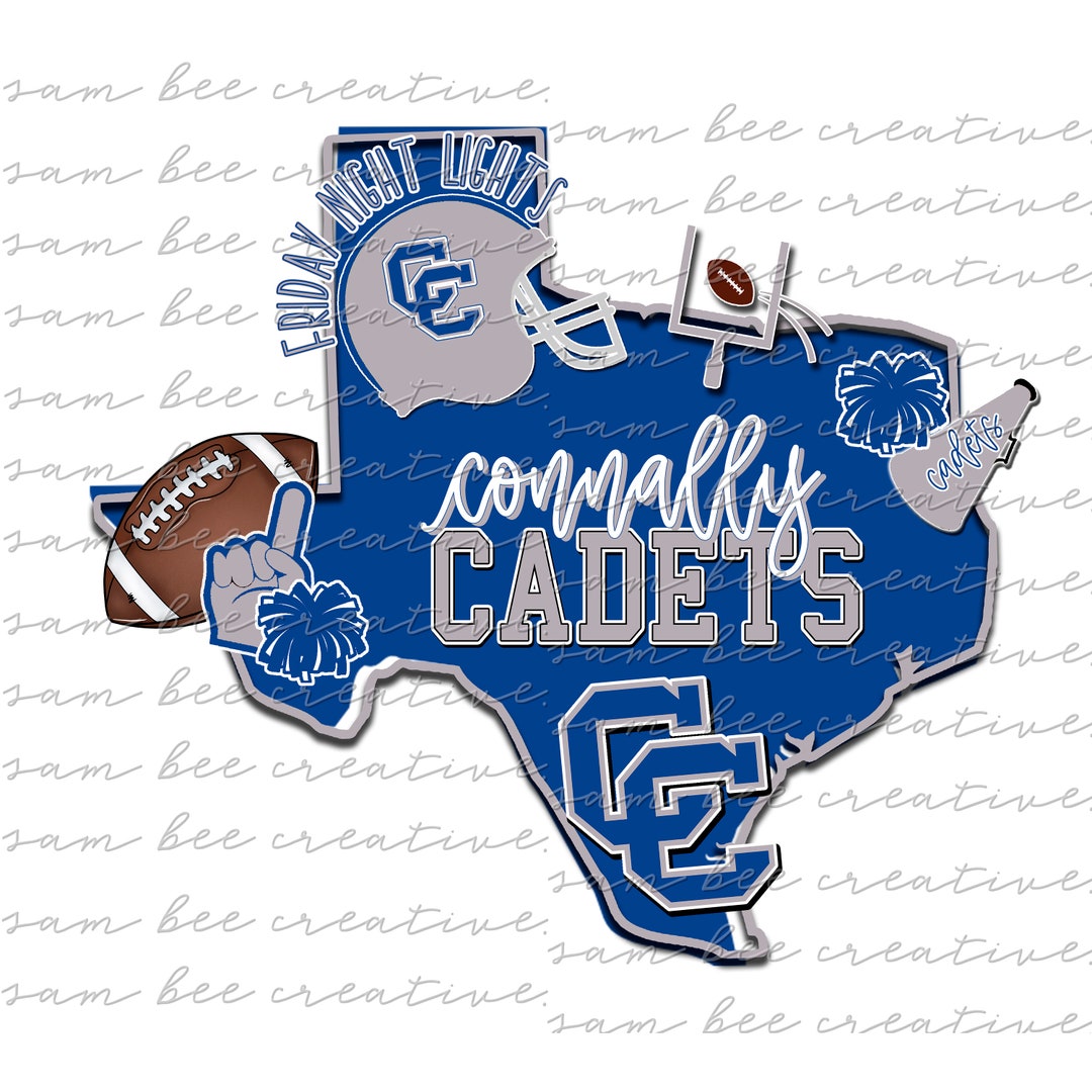 Connally Cadets Texas Football Digital Design / School Spirit Small ...