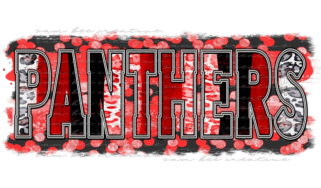 Panthers Game Day Digital Design / Leopard Cheetah Splatter Baseball ...