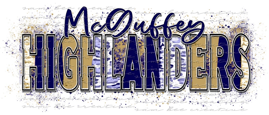 Mcguffey Highlanders Leopard Game Day Digital Design / Baseball ...