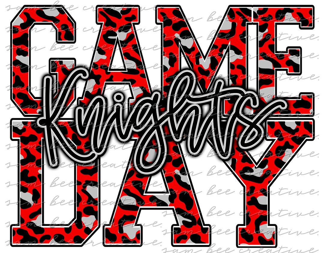 Knights Game Day Digital Design / Sublimation Png File / Instant ...
