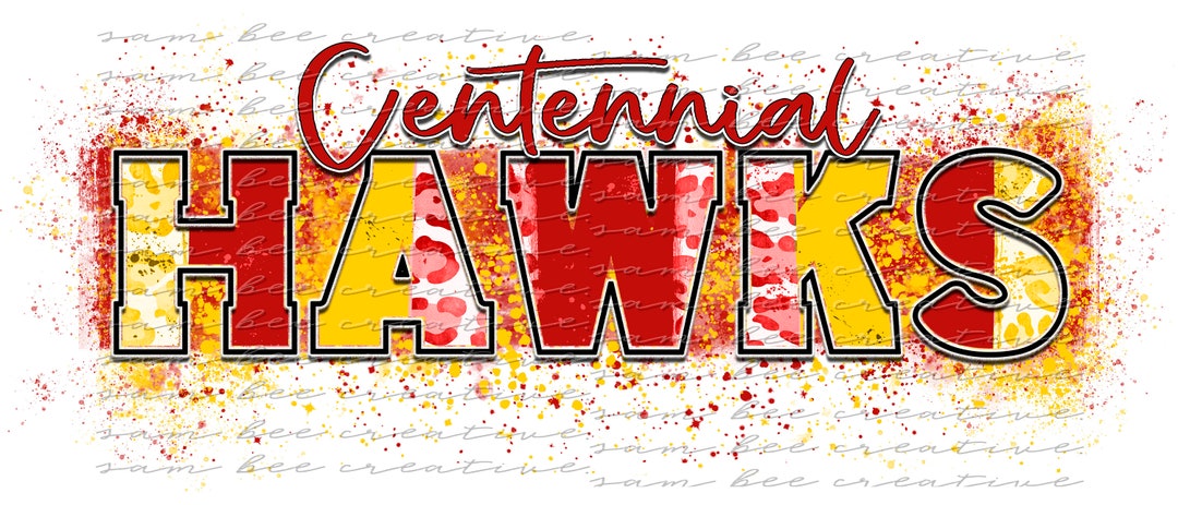 Centennial Hawks Leopard Digital Design / Cheetah Brush Stroke Paint ...