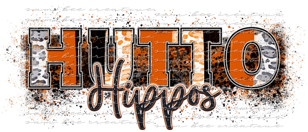 Hutto Hippos Digital Design / Leopard Brush Stroke Paint Splatter ...