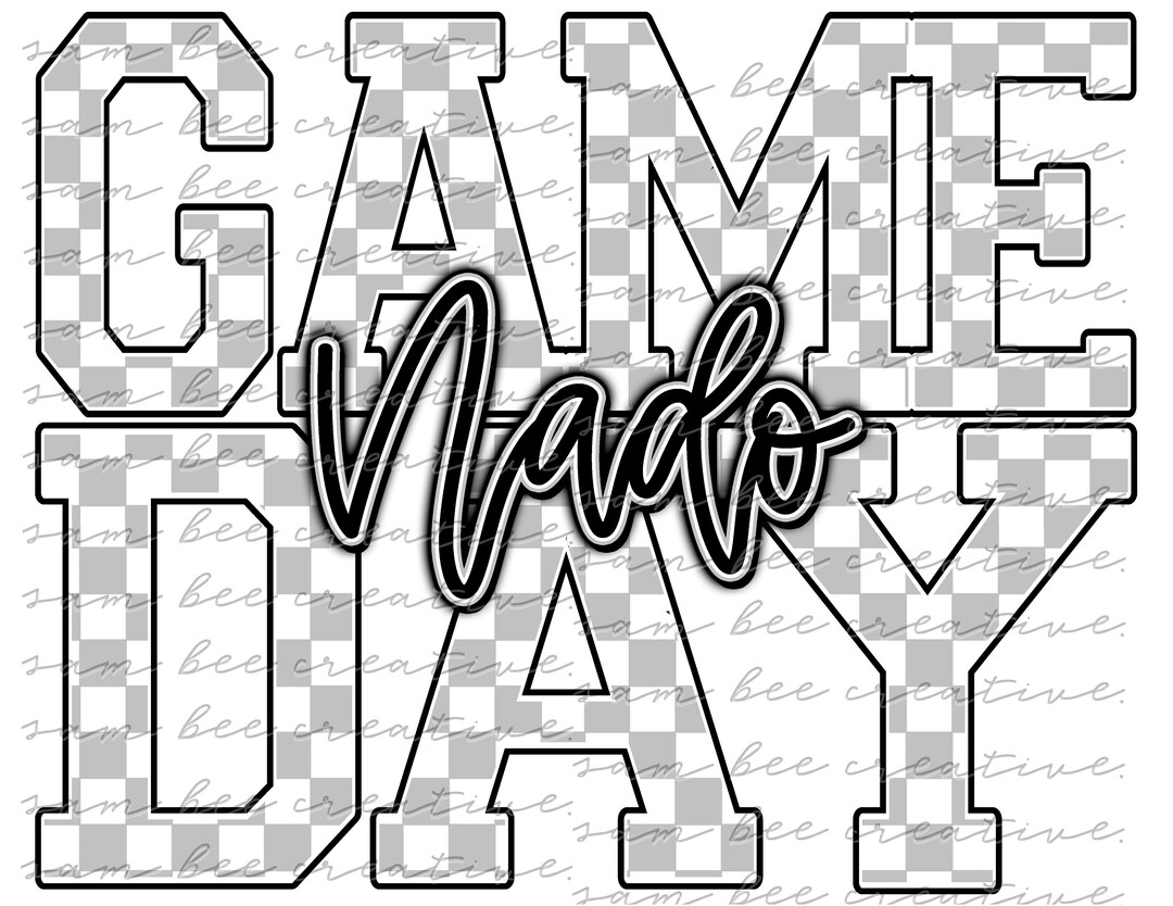 Nado Game Day Digital Design / Baseball Football Basketball Retro ...
