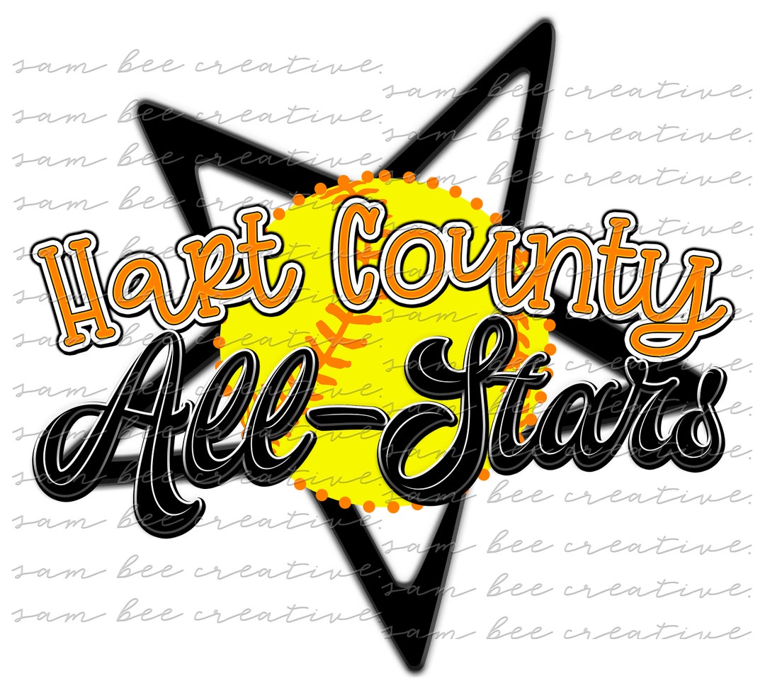Hart County All-stars Softball Digital Design / Team Spirit Game Day ...