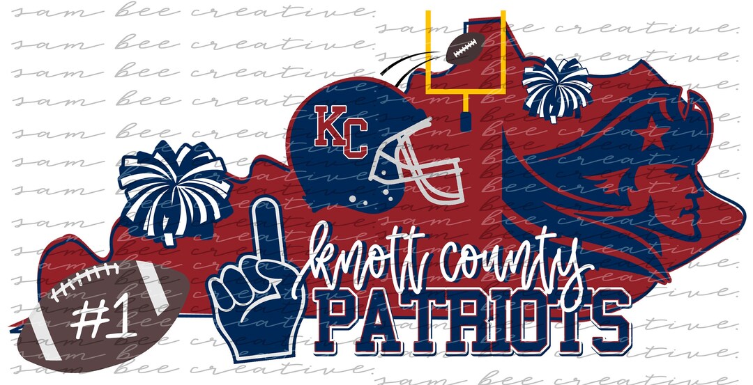 Knott County Patriots Football State Pride Digital Design / Sublimation ...