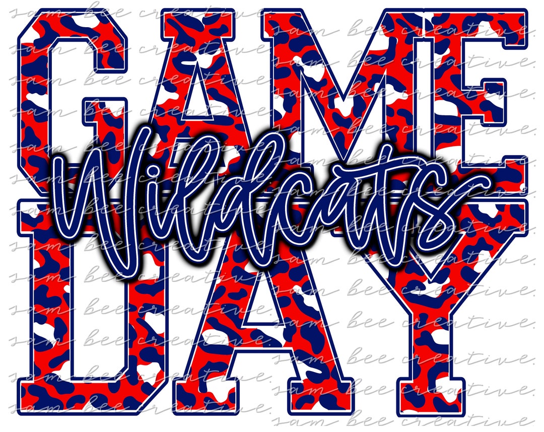 Wildcats Game Day Digital Design / Baseball Softball Football Leopard ...