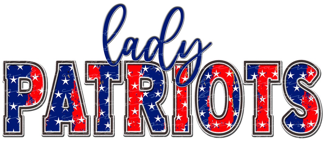 Lady Patriots Patriotic Digital Design / Softball Baseball Game Day ...