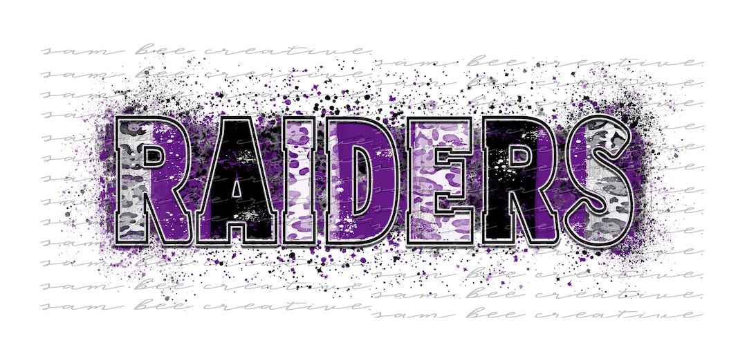 Raiders Leopard Brush Stroke Digital Design / Raiders Football Design ...