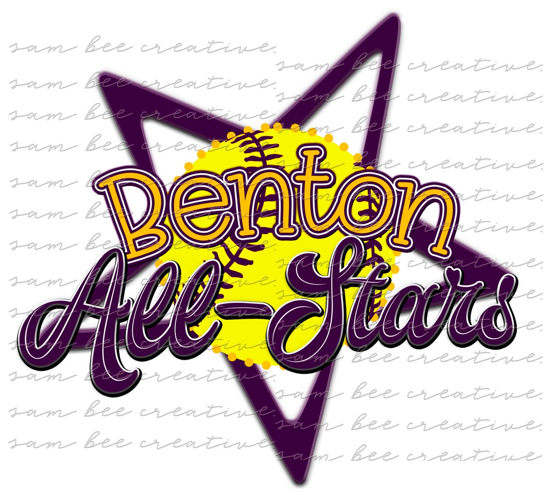 Benton All-stars Softball Digital Design / Baseball Game Day ...