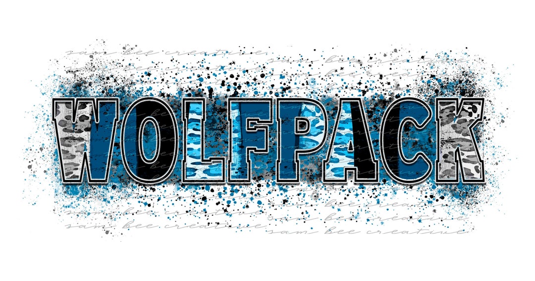 Wolfpack Game Day Digital Design / Leopard Cheetah Splatter Baseball ...