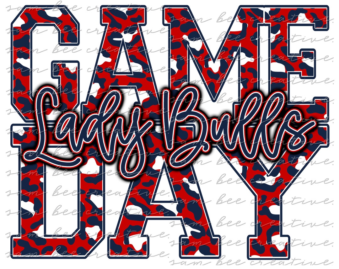 Lady Bulls Game Day Digital Design / Leopard Cheetah Print ...