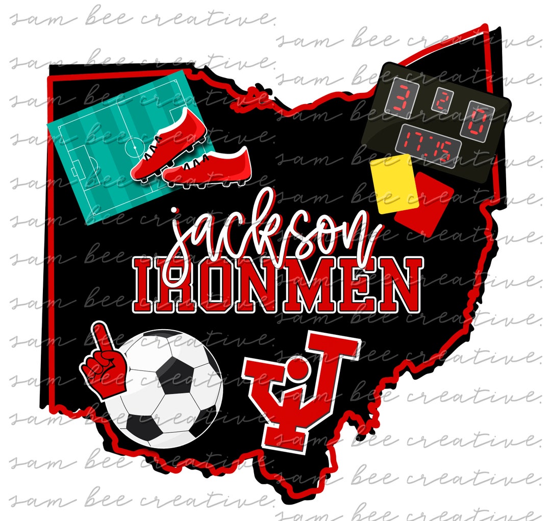 Jackson Ironmen Ohio Soccer Digital Design / School Spirit Small Town ...