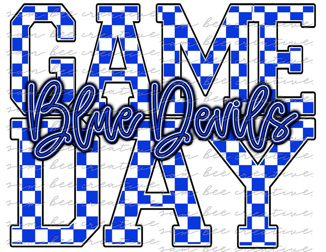 Blue Devils Game Day Digital Design / Football Softball Baseball ...