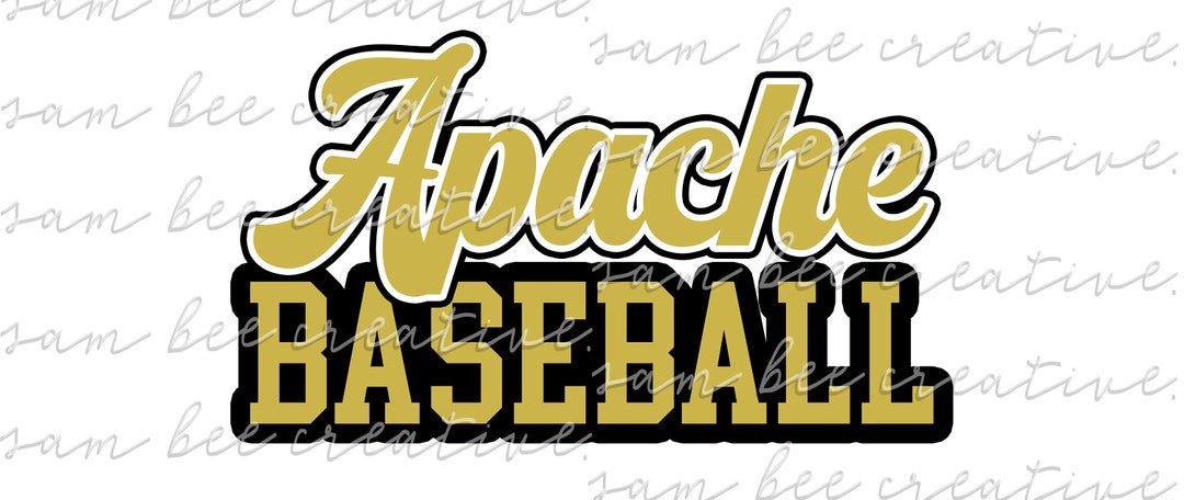 Apache Baseball diseño digital retro / archivo png de sublimación ...